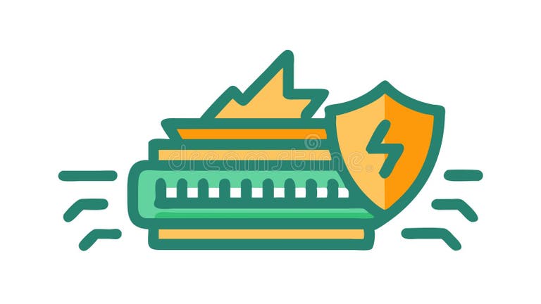 Energy Shield for Power Protection Vector Illustration, Vector Design ...