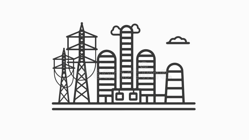 Energy Grid Icon: Power Generation, Electricity Network Concept for ...