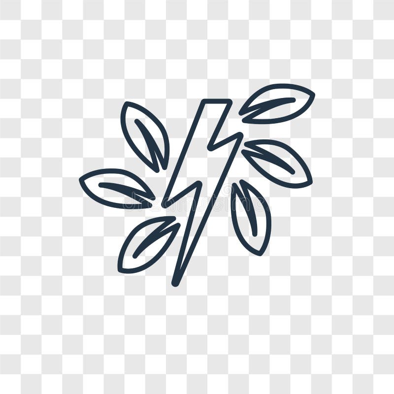 Energy Source Concept Vector Linear Icon Isolated on Transparent Stock ...