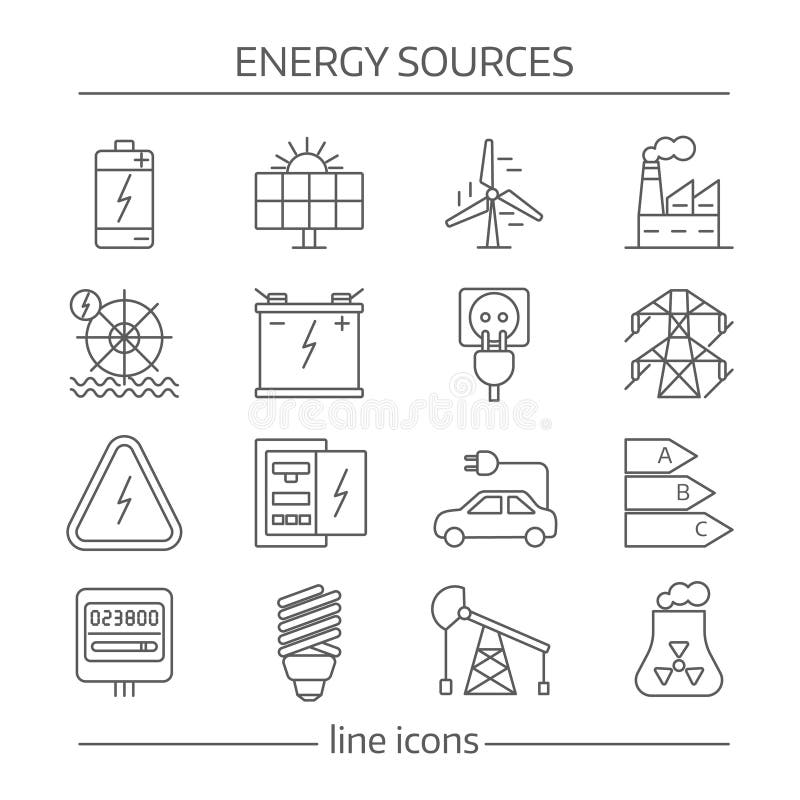 Different Energy Sources Stock Illustrations – 218 Different Energy ...