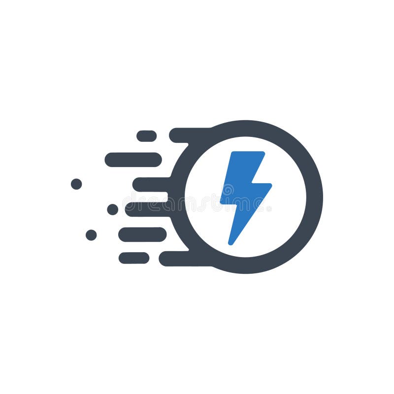 Energy Speed Icon stock vector. Illustration of lightning - 361691215