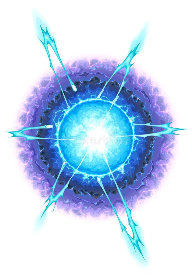 Energy Sphere Representing the Source Stock Vector - Illustration of ...