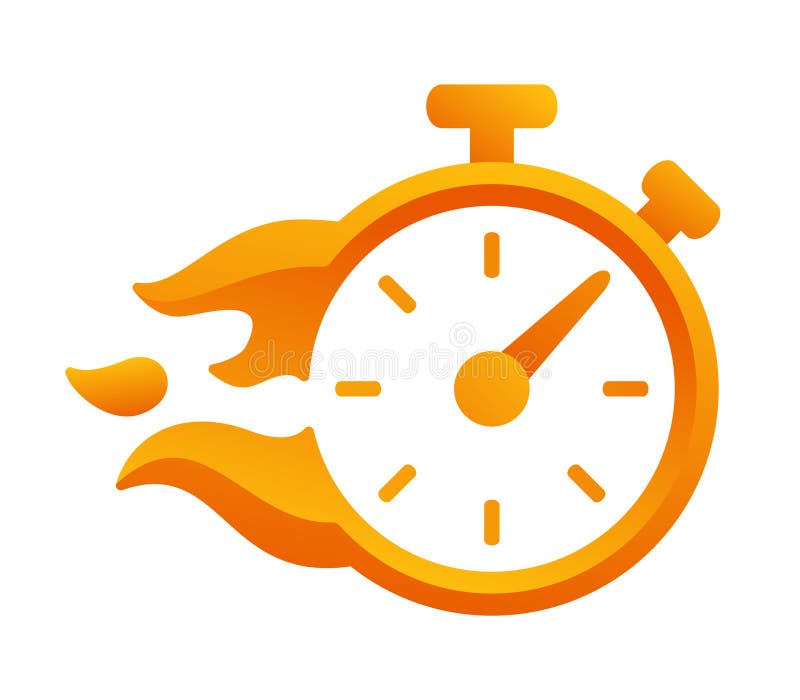 Energy, Stamina, Endurance - Burning Timer Icon Stock Illustration ...