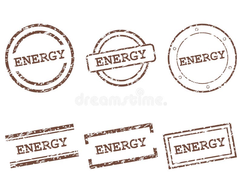 Energy stamps stock vector. Illustration of symbol, graphic - 165368699