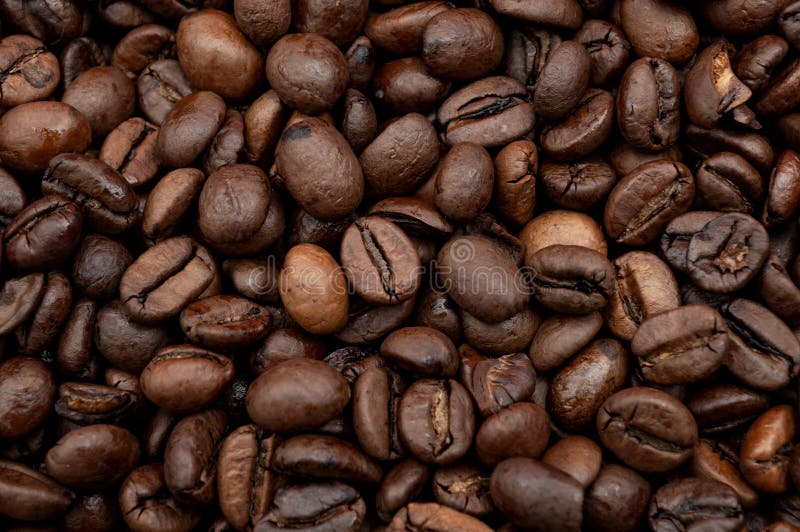 Energy Stimulant and Smooth Java Concept with Full Frame Photograph of ...