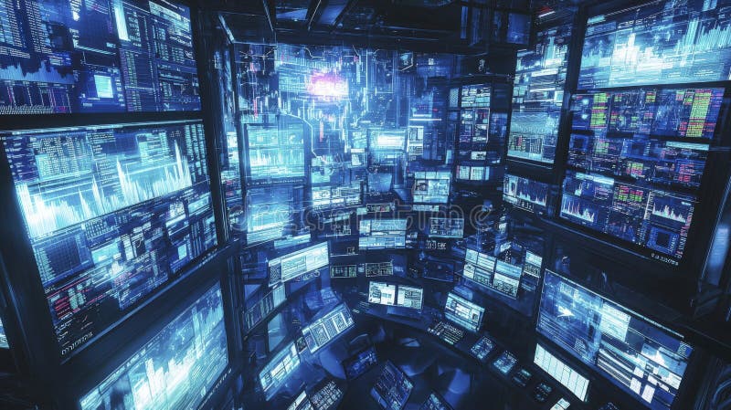 Energy Stock Market Trading Visuals Data Hub Interactive Environment ...