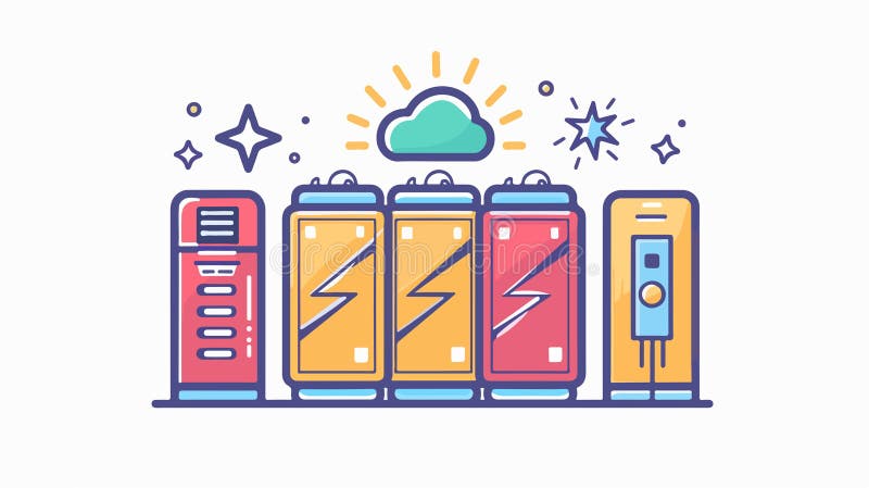 Energy Storage Icon for Sustainable Power Solutions in Grids and ...