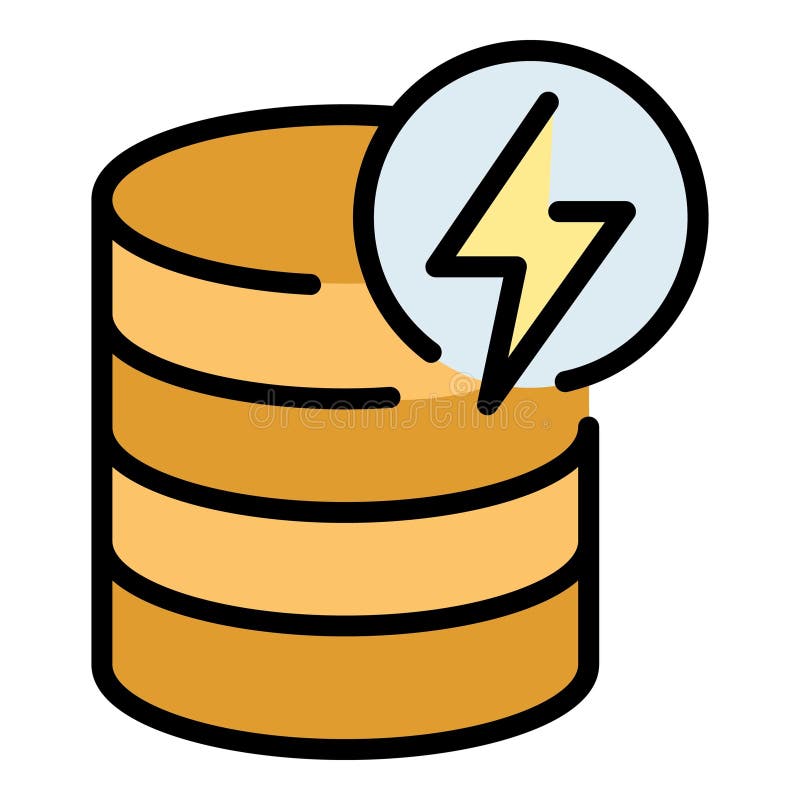 Energy Storage Icon Outline Vector. Battery System Stock Vector ...