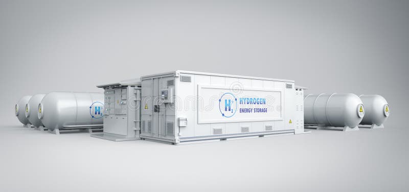 Energy Storage System or Battery Container Unit with Hydrogen Power ...