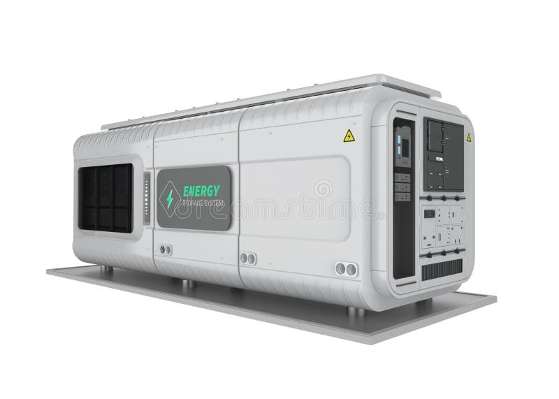 Energy Storage System or Battery Container Unit Isolated Stock ...