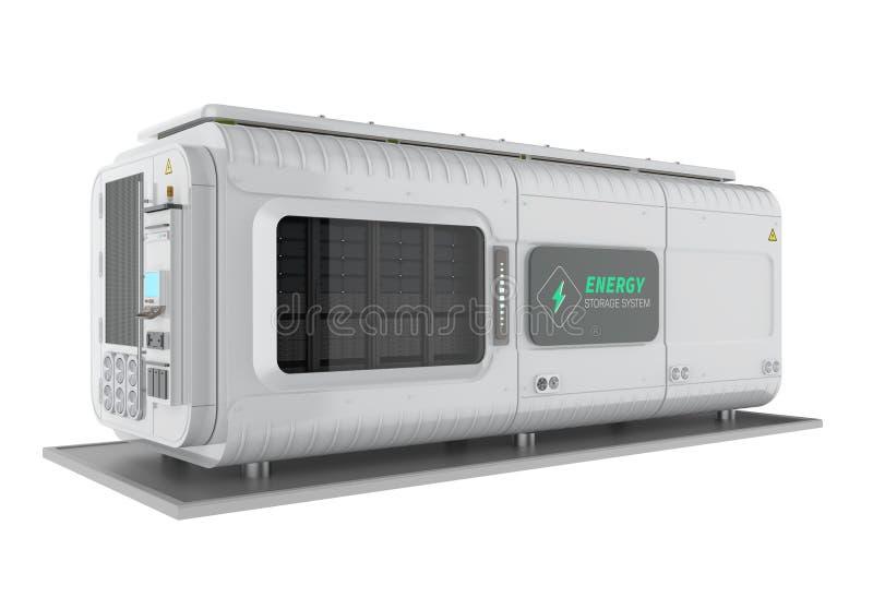 Energy Storage System or Battery Container Unit Isolated Stock ...