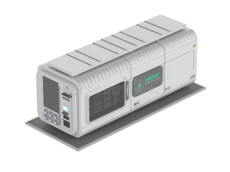 Energy Storage System or Battery Container Unit Isolated Stock ...
