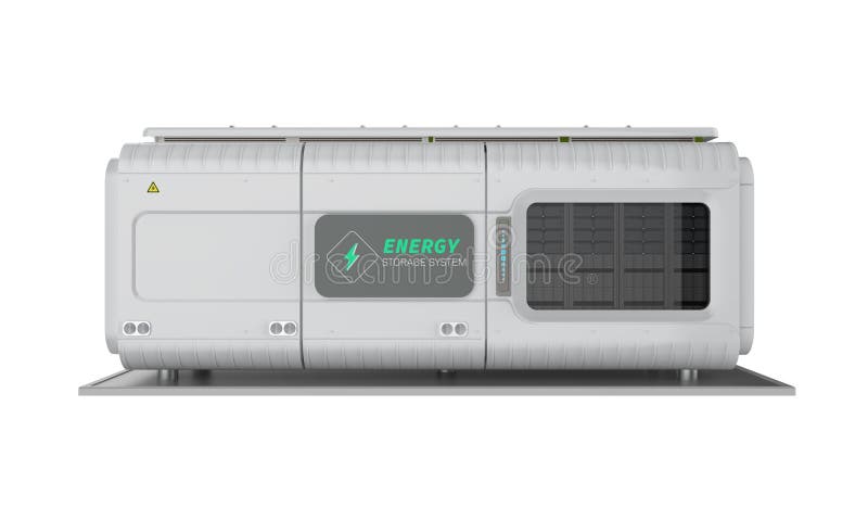 Energy Storage System or Battery Container Unit Isolated Stock ...