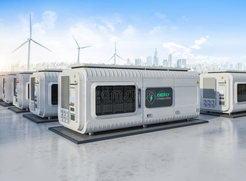 Energy Storage System or Battery Container Unit for Smart City Stock ...