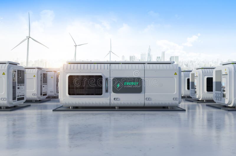 Energy Storage System or Battery Container Unit for Smart City Stock ...