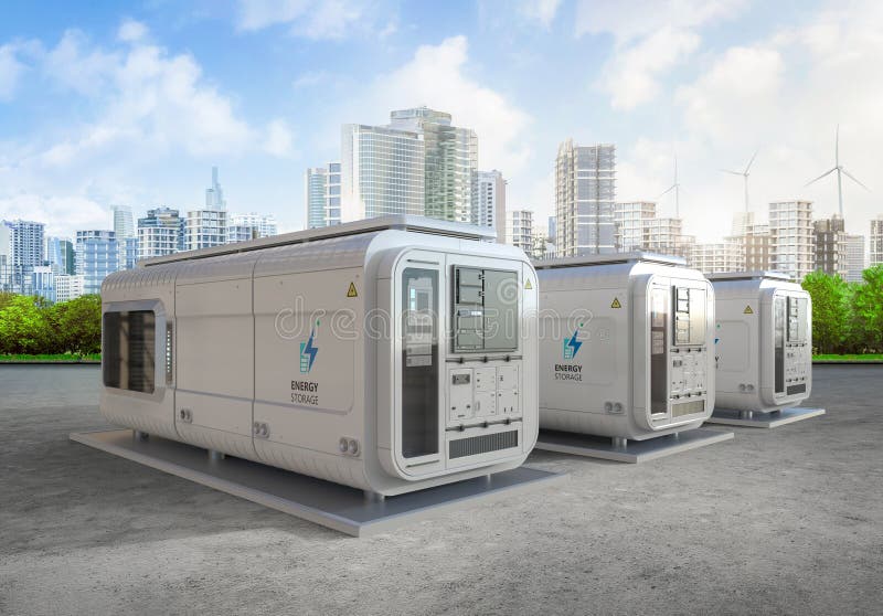 Energy Storage System or Battery Container Unit for Smart City Stock ...
