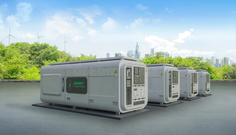 Energy Storage System or Battery Container Unit for Smart City Stock ...