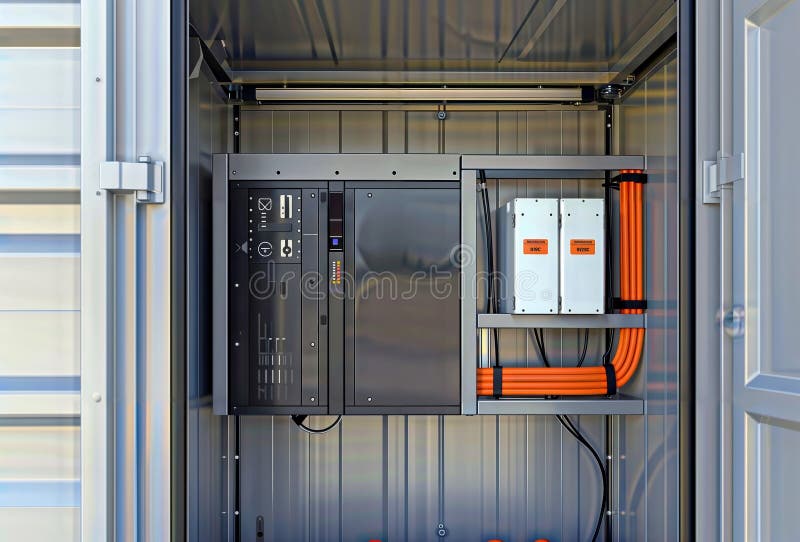 Futuristic Energy Storage Units with Digital Interfaces, Generative Ai ...