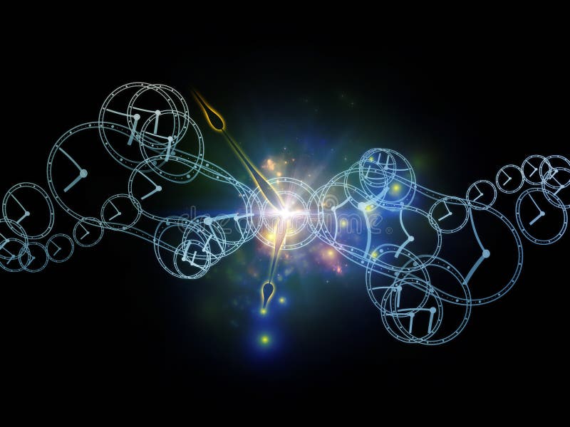Energy of Temporal Realm stock illustration. Illustration of moment ...