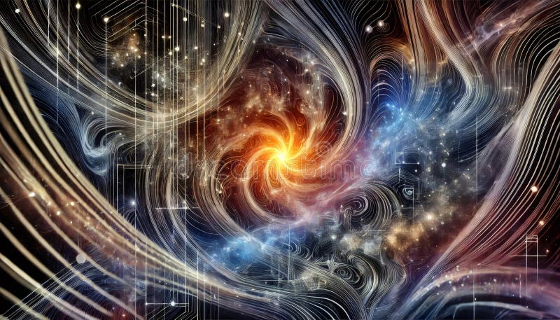 Energy Threads Interwoven in the Fabric of Reality, Shifting ...