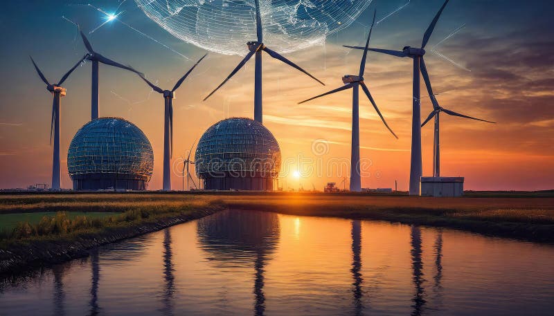 The Energy of Tomorrow for Today S World Stock Illustration ...