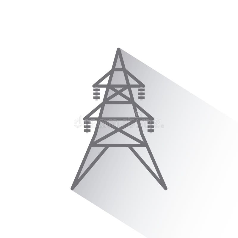 Energy tower icon stock illustration. Illustration of silhouette - 82967057