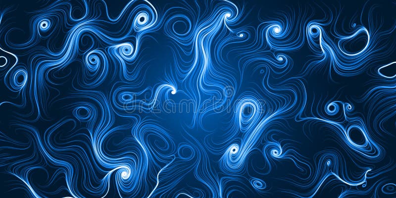 Energy Trails Abstract with Curved Lines. Beam on Center Stock Vector ...