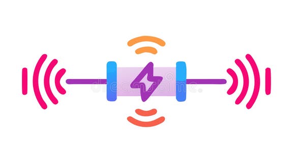 Energy Transfer Electric Current Flow Dynamic, Vector Design Generative ...