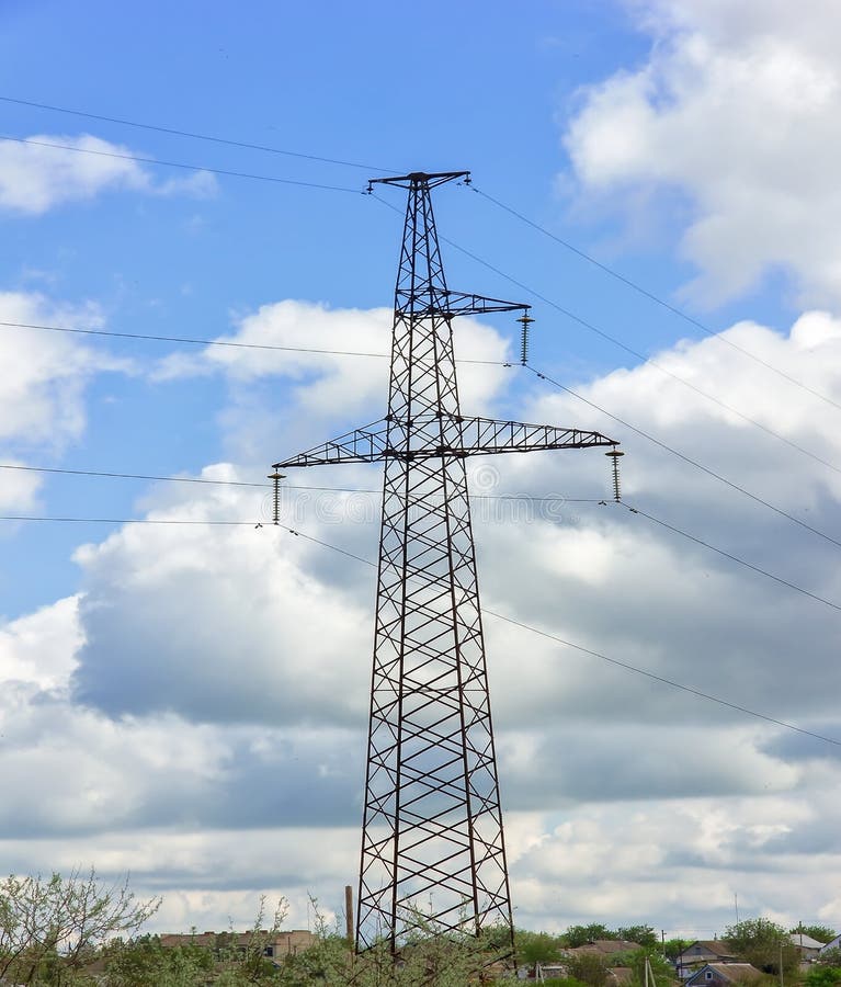 The Energy Transfer System with the Sky and Beautiful Clouds on Stock ...