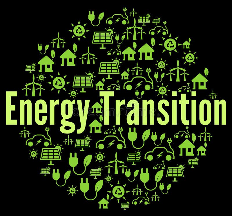 Energy Transition Word Cloud Concept Stock Illustration - Illustration ...