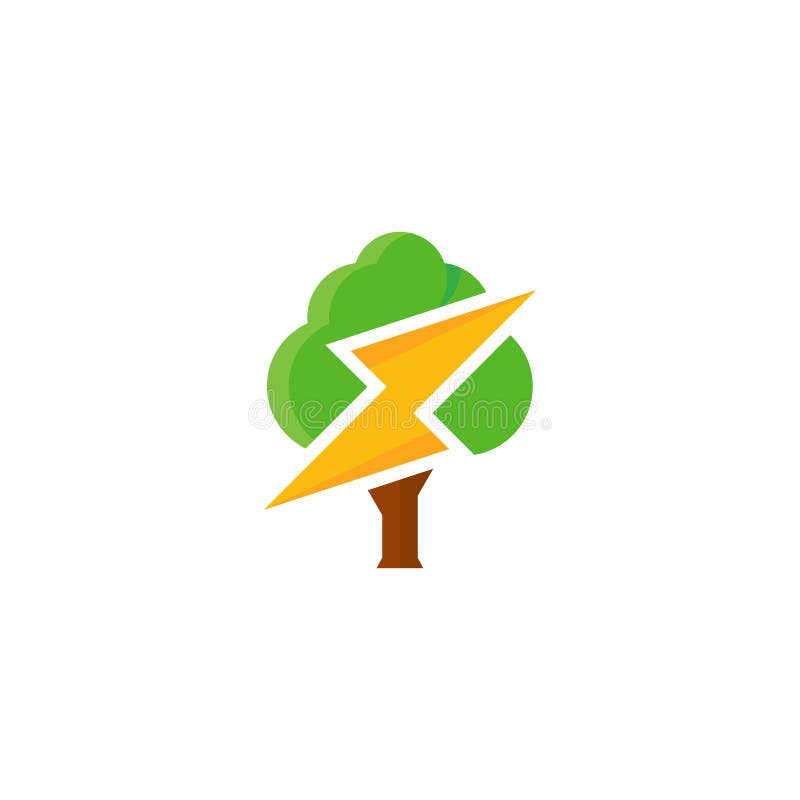 Energy Tree Logo Icon Design Stock Vector - Illustration of abstract ...