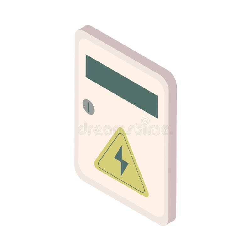 Energy Triangle Label Caution Icon Stock Vector - Illustration of ...