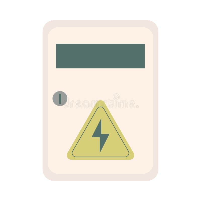 Energy Triangle Label Caution Icon Stock Vector - Illustration of ...