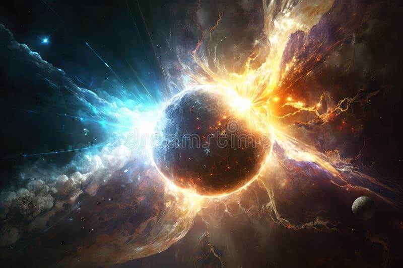 Energy of the Universe in a Chaotic State, with Flashes of Light and ...