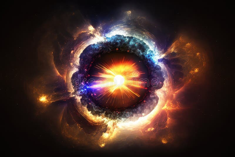 Energy of the Universe in the Form of a Blinding Light, Illuminating ...