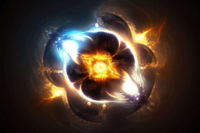 Energy of the Universe in the Form of a Blinding Light, Illuminating ...