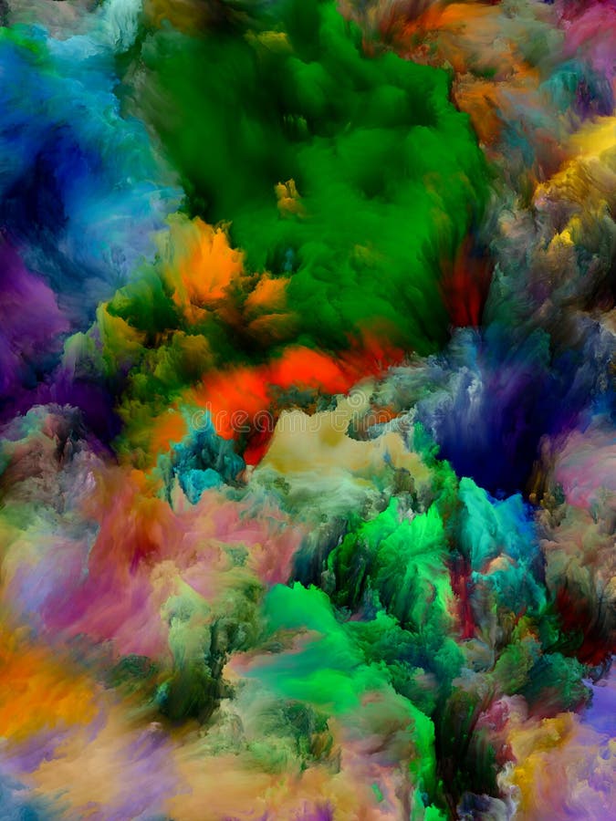 Energy of Virtual Color stock illustration. Illustration of vivid ...