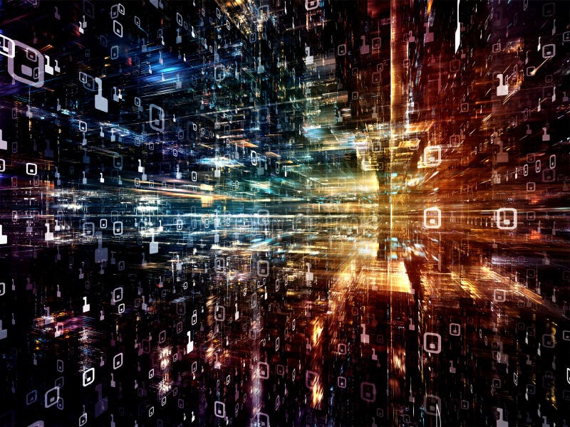 Energy of Virtual Space stock photo. Image of development - 26658098