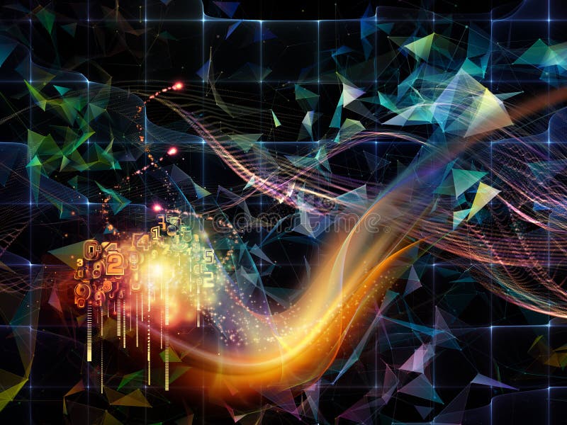 Energy of Virtual Space stock photo. Image of development - 26658098