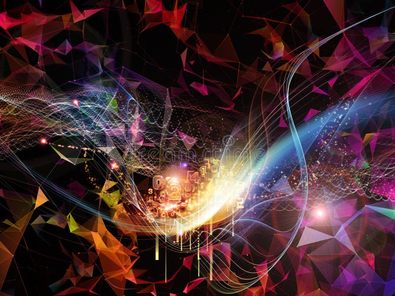 Energy of Virtual Space stock photo. Image of development - 26658098