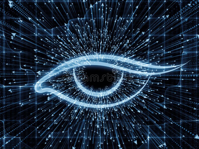 Energy of Visual Information Stock Illustration - Illustration of count ...