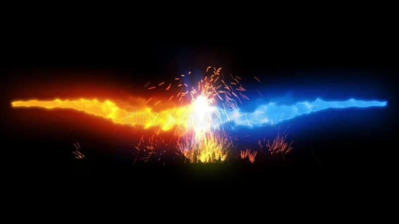Plasma VS Plasma Alpha Matte Stock Video - Video of inferno, dark ...