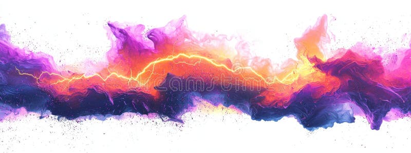 Energy Wave Isolated on Transparent Background in Blue, Red, and Orange ...