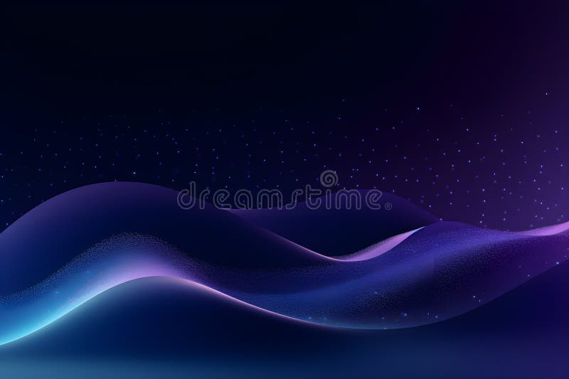 Energy of Wave Particle Digital Abstract Gradient Blue Background Stock ...