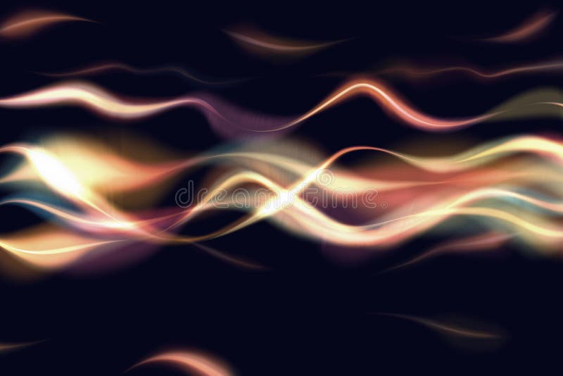 Energy wave visual effects stock illustration. Illustration of graphics ...