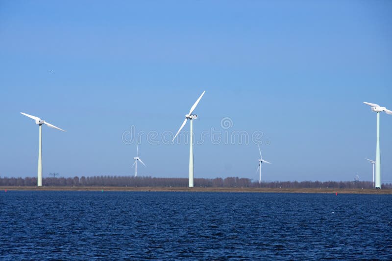 Energy wind mills stock image. Image of holland, netherlands - 13441811