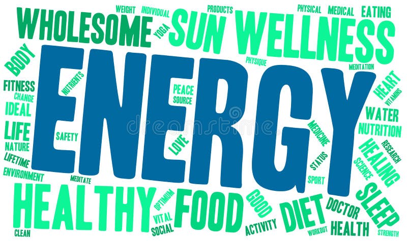 Energy Word Cloud stock vector. Illustration of health - 108491833