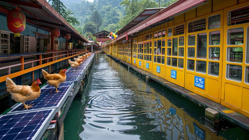 Energy Working on a Chicken Farm and Ensuring the Production of Pure ...