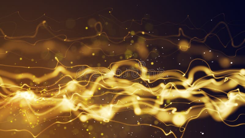 Energy Yellow Flow Abstract Background Stock Illustration ...