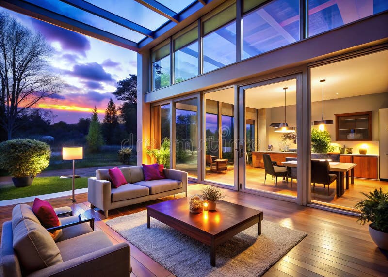 EnergyEfficient Home Design Cozy Interior Spaces with TripleGlazed ...